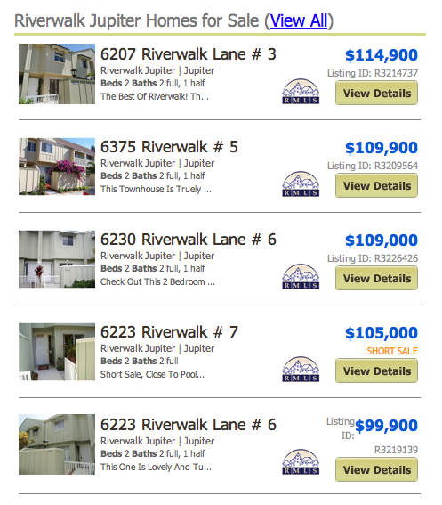 Jupiter Riverwalk Townhomes - Echo Fine Properties