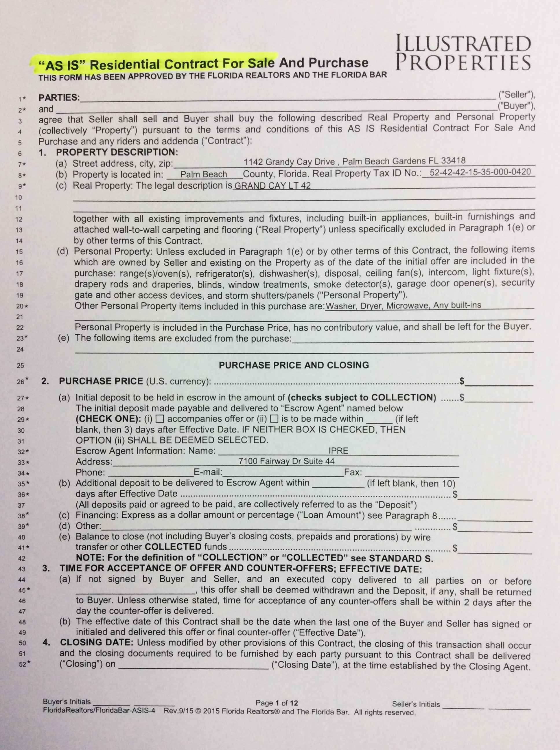 As-Is Contracts | JeffTV - Echo Fine Properties