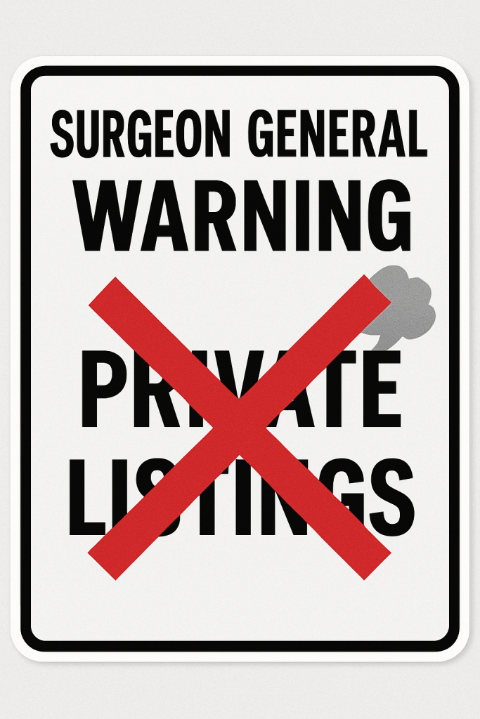 Surgeon General Real Estate Warning - Echo Fine Properties